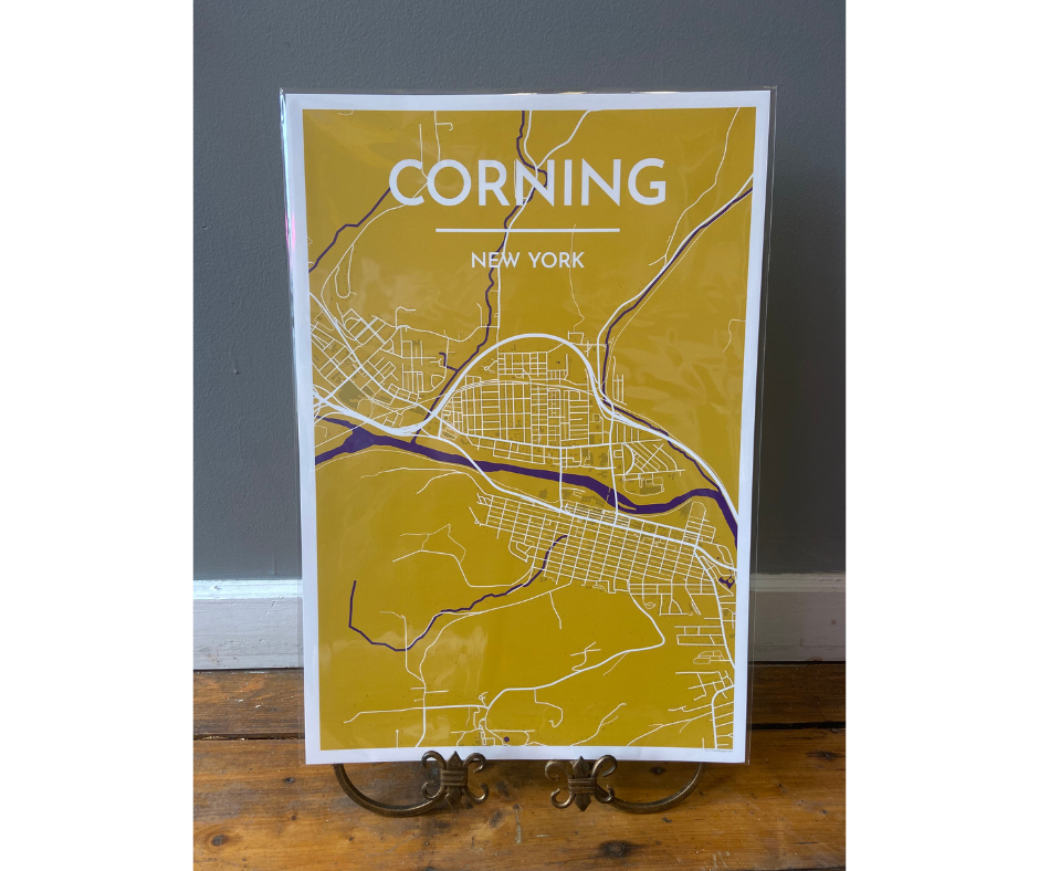 Map of Corning, NY | Card Carrying Books and Gifts