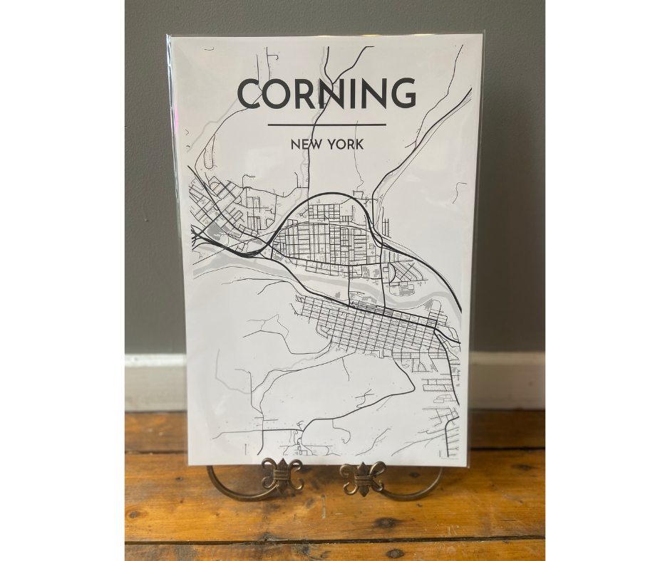 Map of Corning, NY | Card Carrying Books and Gifts